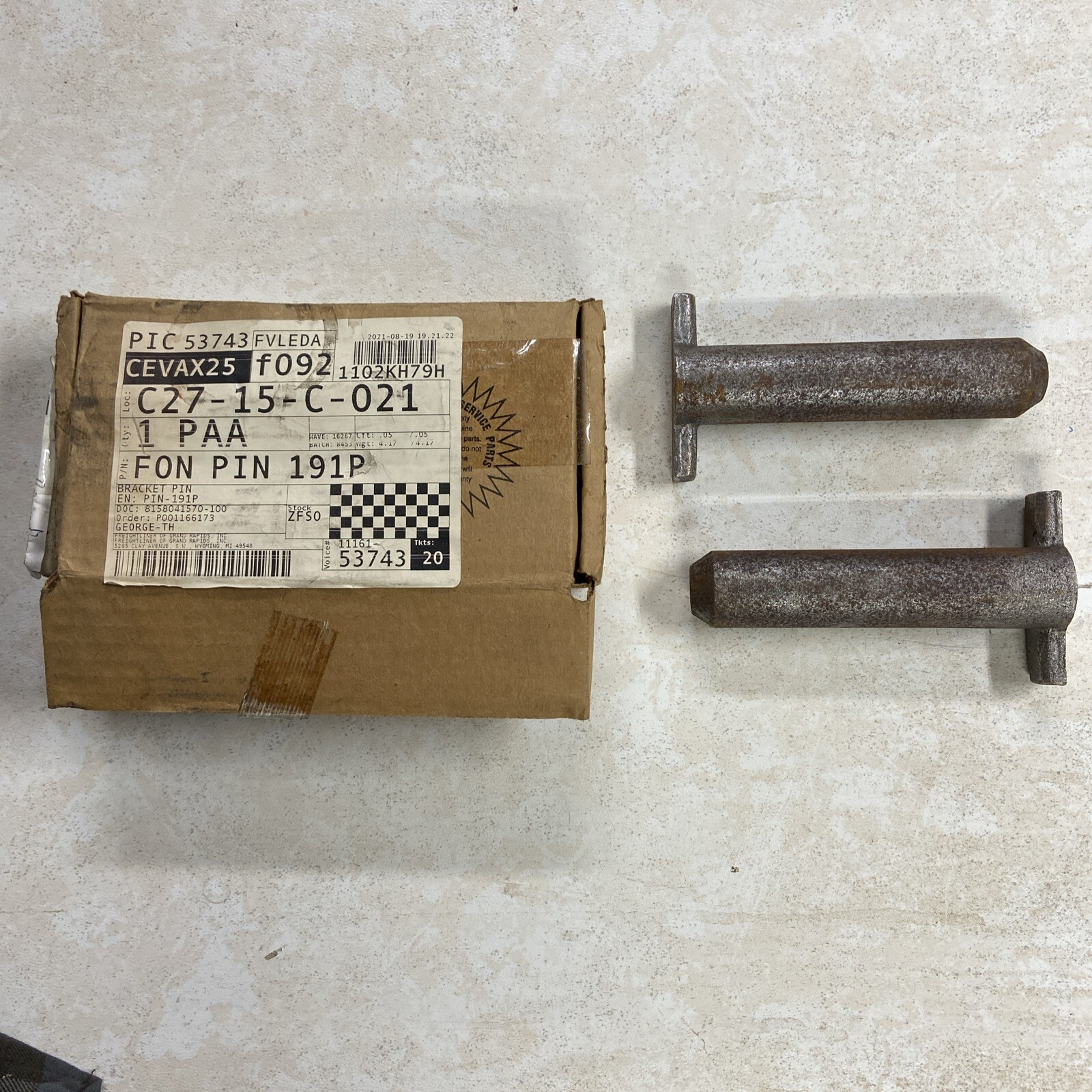 PIN191P Fontaine Fifth Wheel Pin Kit for sale online | eBay