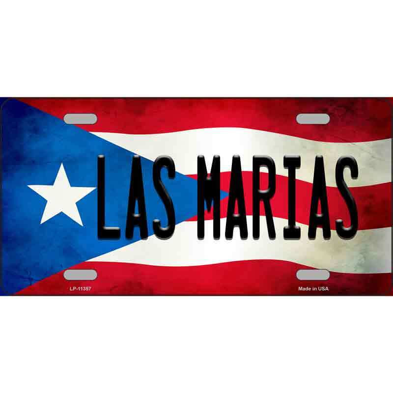 Las Marias Puerto Rico Flag License Plate Tag Metal Novelty LP-11357 | eBay