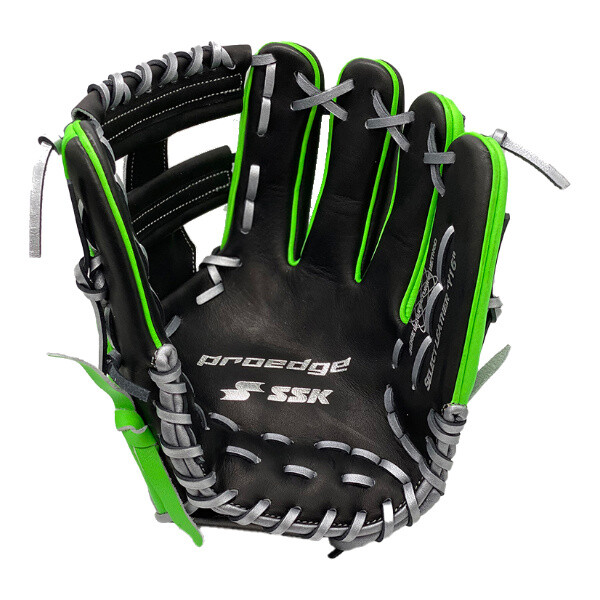 SSK pro edge 11.5inch PENC223AL Infield Right Black Lime Japan model ...