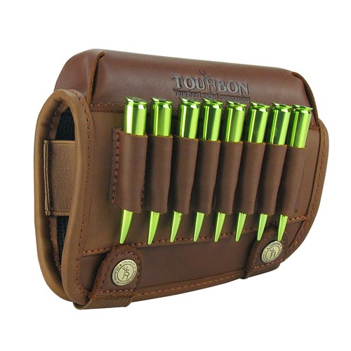 Tourbon Leather Gun Buttstock Cheek Riser Rest Rifle Cartridges Ammo ...