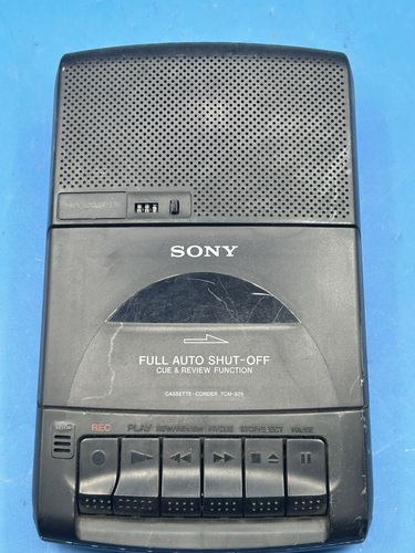 Sony TCM-929 Cassette-Corder Portable Cassette Tape Recorder Player | eBay