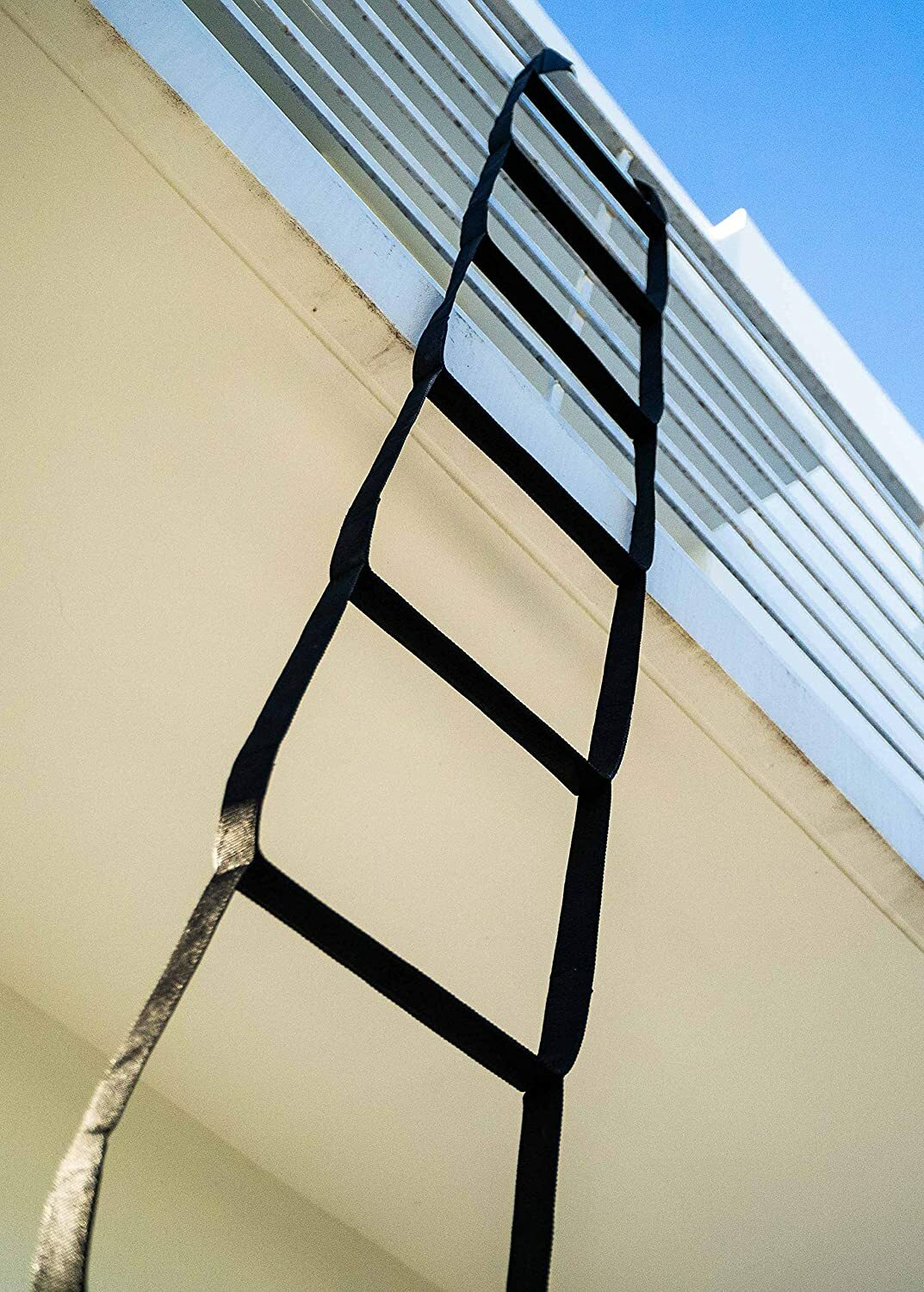 Emergency Escape Ladder with Carabiners | Made in USA Nylon Rescue ...