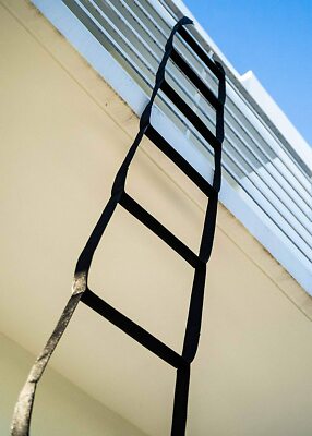 Emergency Escape Ladder with Carabiners | Made in USA Nylon Rescue ...