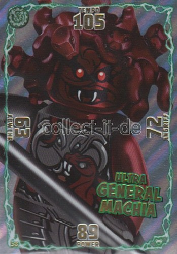 LEGO Ninjago SERIE 2 Sammelkarten - 58 - Ultra General Machia ...