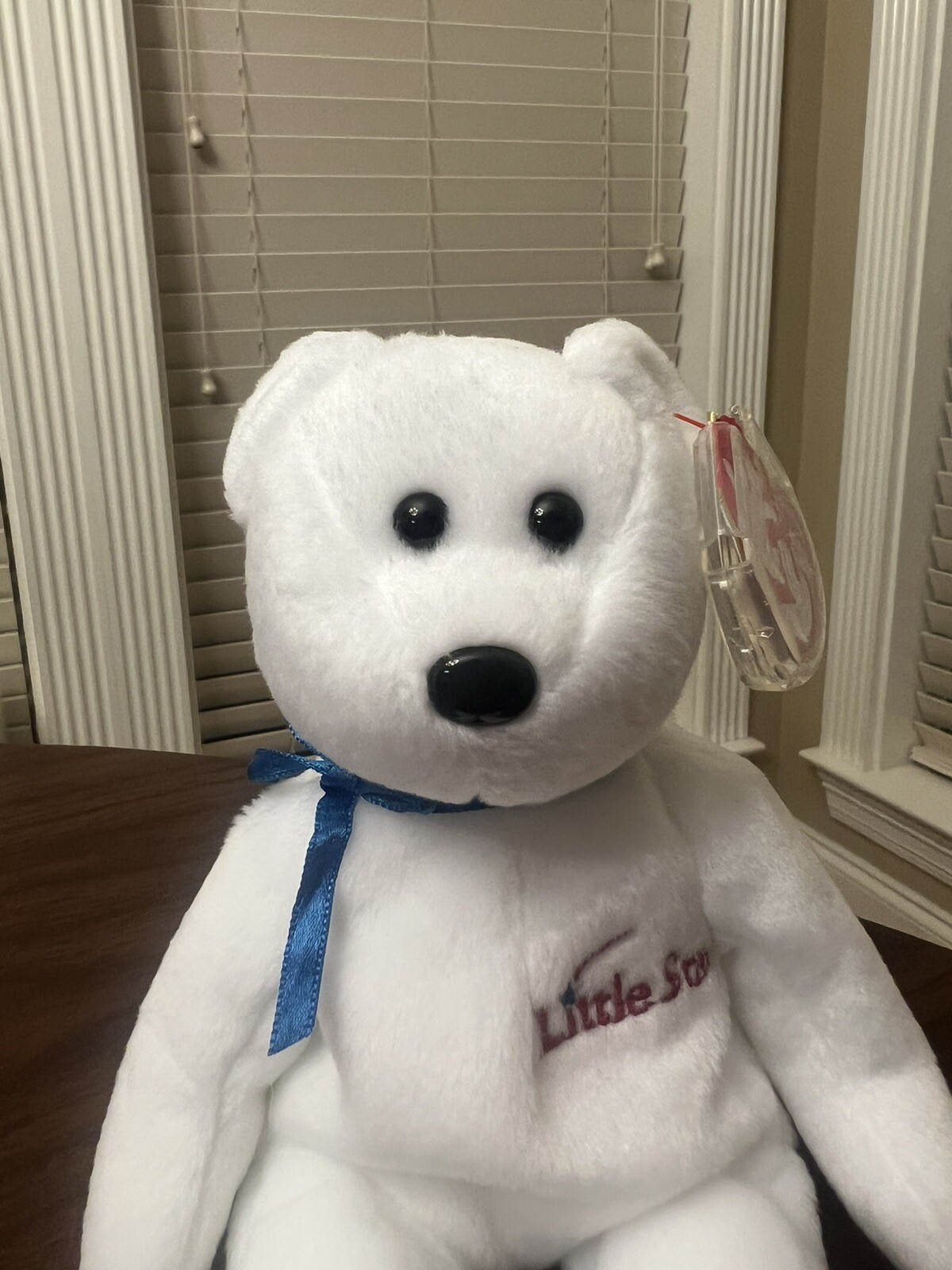 Ty Beanie Baby “Little Star” Stuffed 8.5” White Bear Plush 2005 & Tag ...