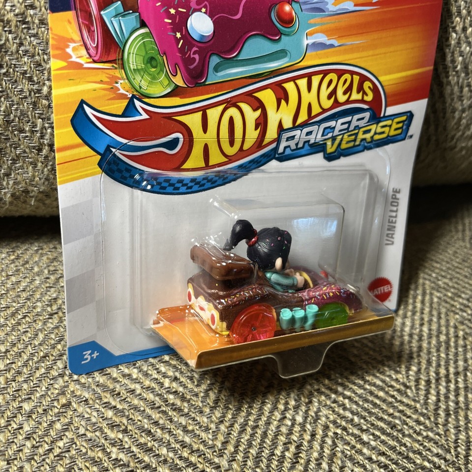 RARE new HOT WHEELS RACER VERSE die cast VANELLOPE disney WRECK IT ...