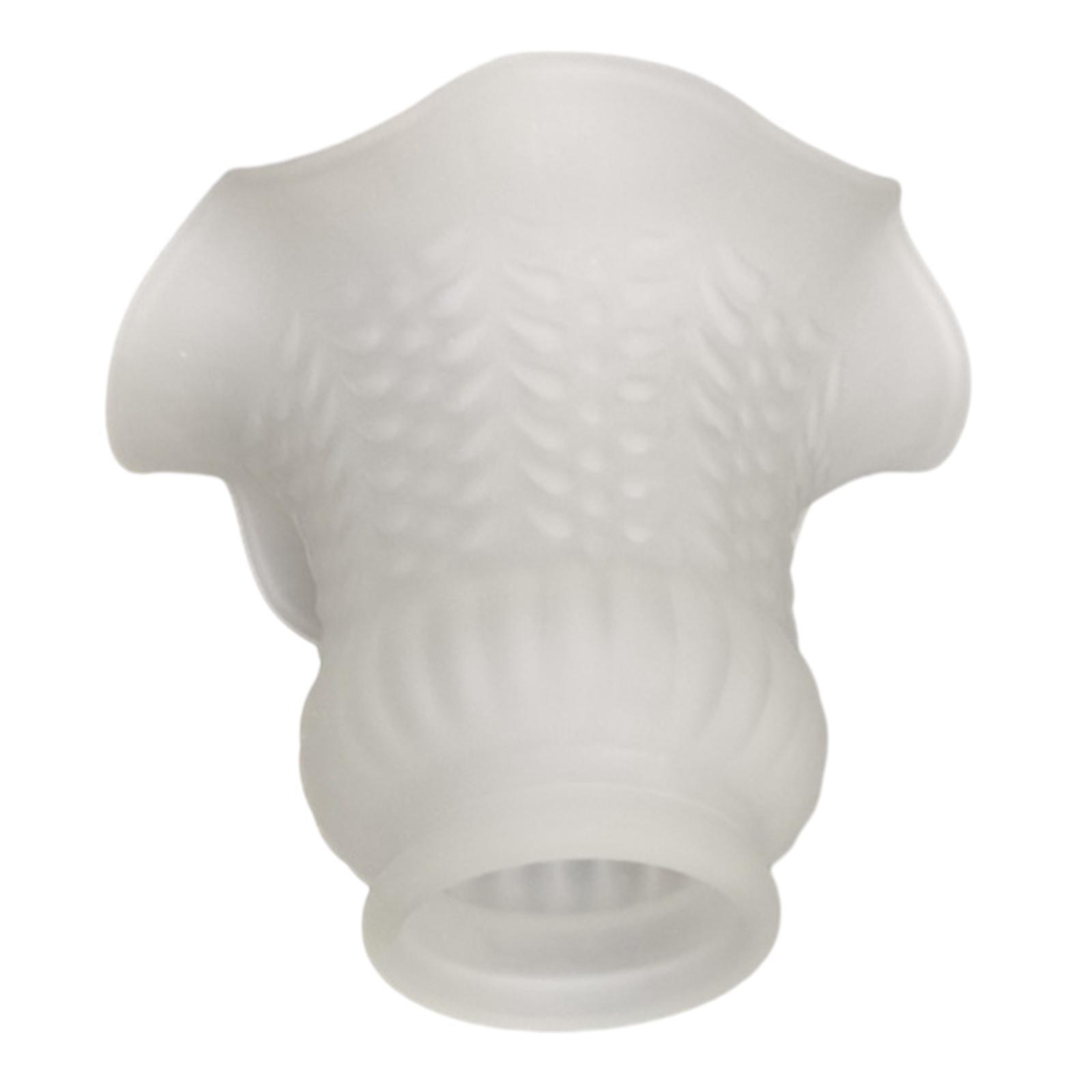 Glass Ceiling Lamp Shade Flower Shaped Bulb Guard for Restaurant Bar ...