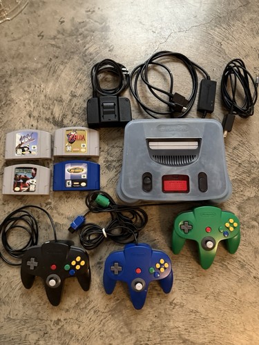 Massive N64 Console Bundle with 3 Controllers - Hyperkin HDMI, 4 games ...