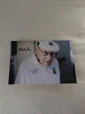 Lt Col Richard E Cole DEC’D AUTOGRAPHED 4x6 Photo w/COA Doolittle ...