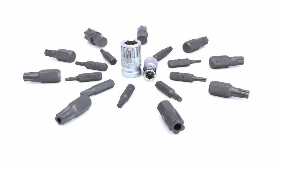 ASTA 22pc Torx Plus/ Torx Plus Security Insert Bit Set S2 Steel TPS10 ...