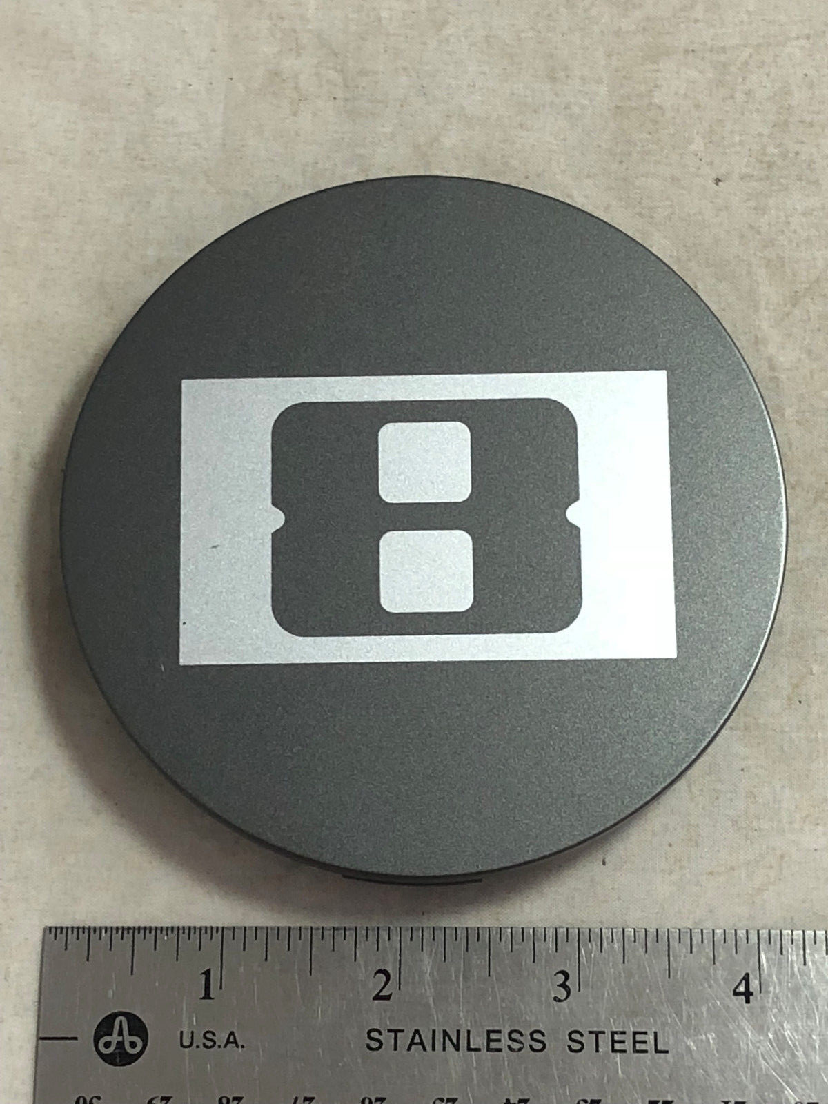 Level 8 Wheels Graphite Gunmetal Grey Wheel Rim Hub Cover Center Cap C ...