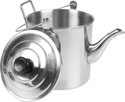 Wildtrak 2800ml Stainless Steel Billy Teapot Camping Water Boiler ...