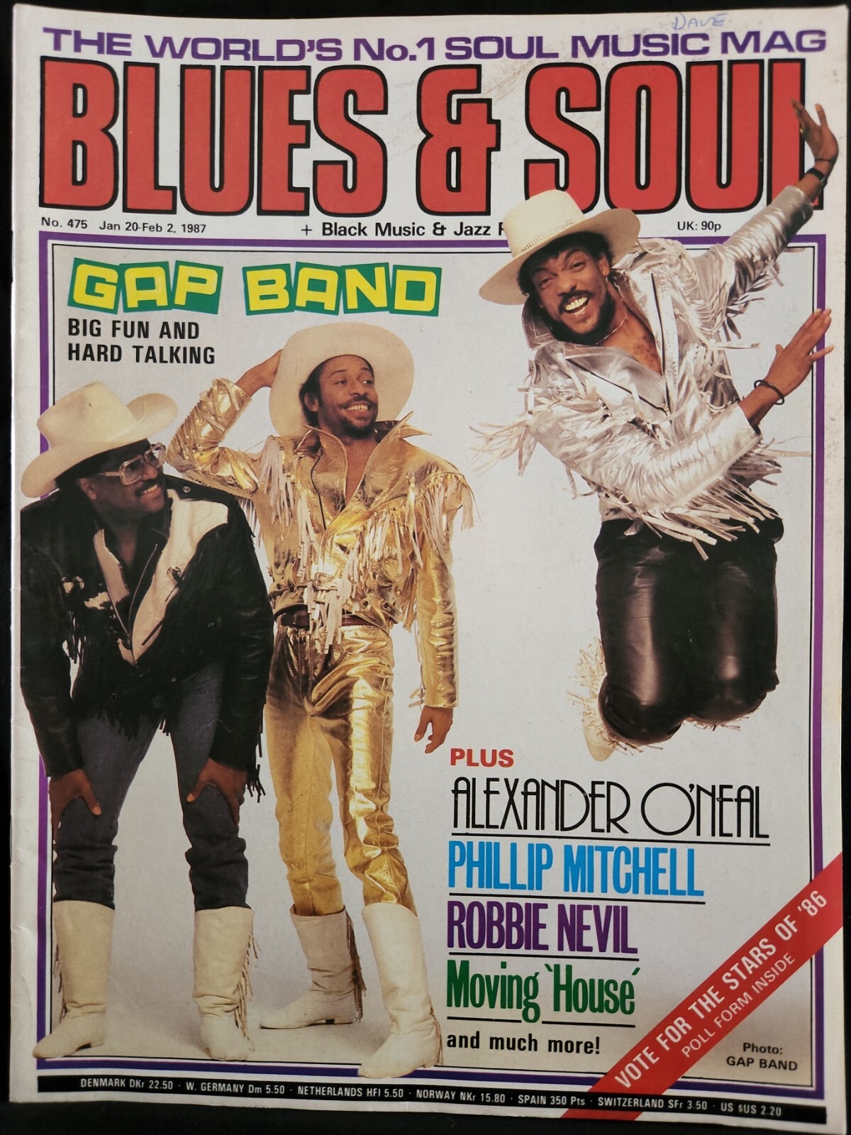Blues & Soul Magazine No 475 January February 1987 Gap Band | eBay