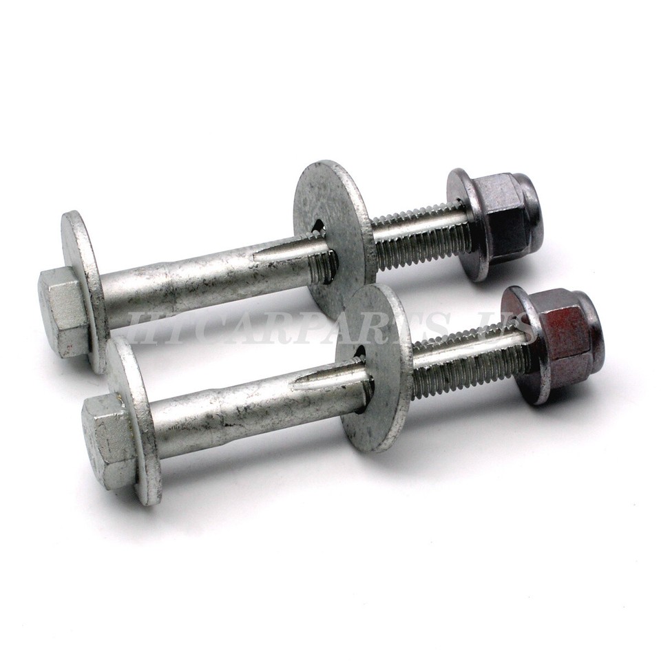 New 2X Lower Rear Suspension Toe Alignment Eccentric Bolt Nut Kit For ...