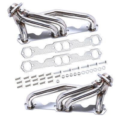 Stainless Steel Exhaust Headers Truck For Chevy GMC 88-97 5.0L/5.7L 305 ...