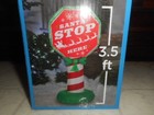 SANTA STOP HERE INFLATABLE AIR BLOWN SIGN 3.5ft Tall LED INDOOR/OUTDOOR ...