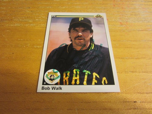 Bob Walk Autographed Signed 1990 Upper Deck #596 Card MLB Pittsburgh ...