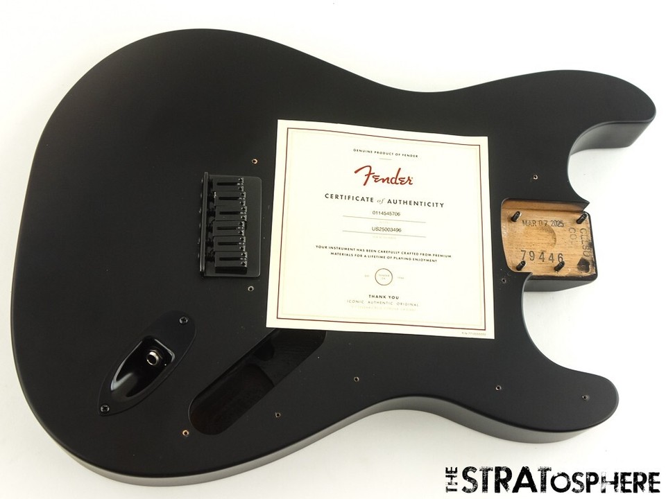 USA Fender JIM ROOT Stratocaster Mahogany HH Strat BODY + HARDWARE Flat ...