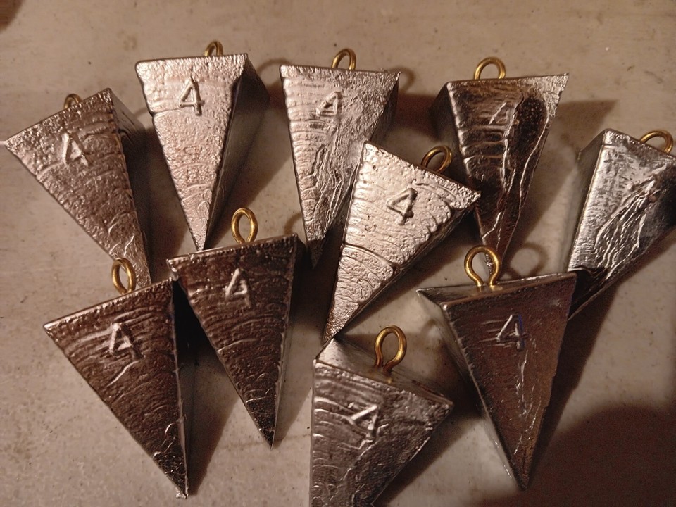 4 oz pyramid sinker. 25pcs | eBay