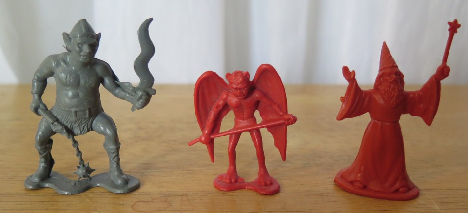 Lot 12 DFC 1981 Dragon Riders of the Styx Plastic Toy Figures 54mm ...