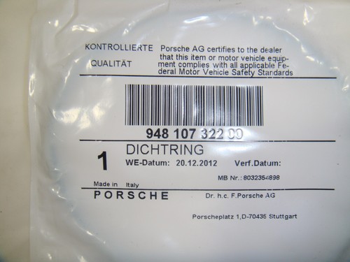 94810732200 Porsche Engine Oil Filter Housing O-Ring (Set of 7) OEM | eBay