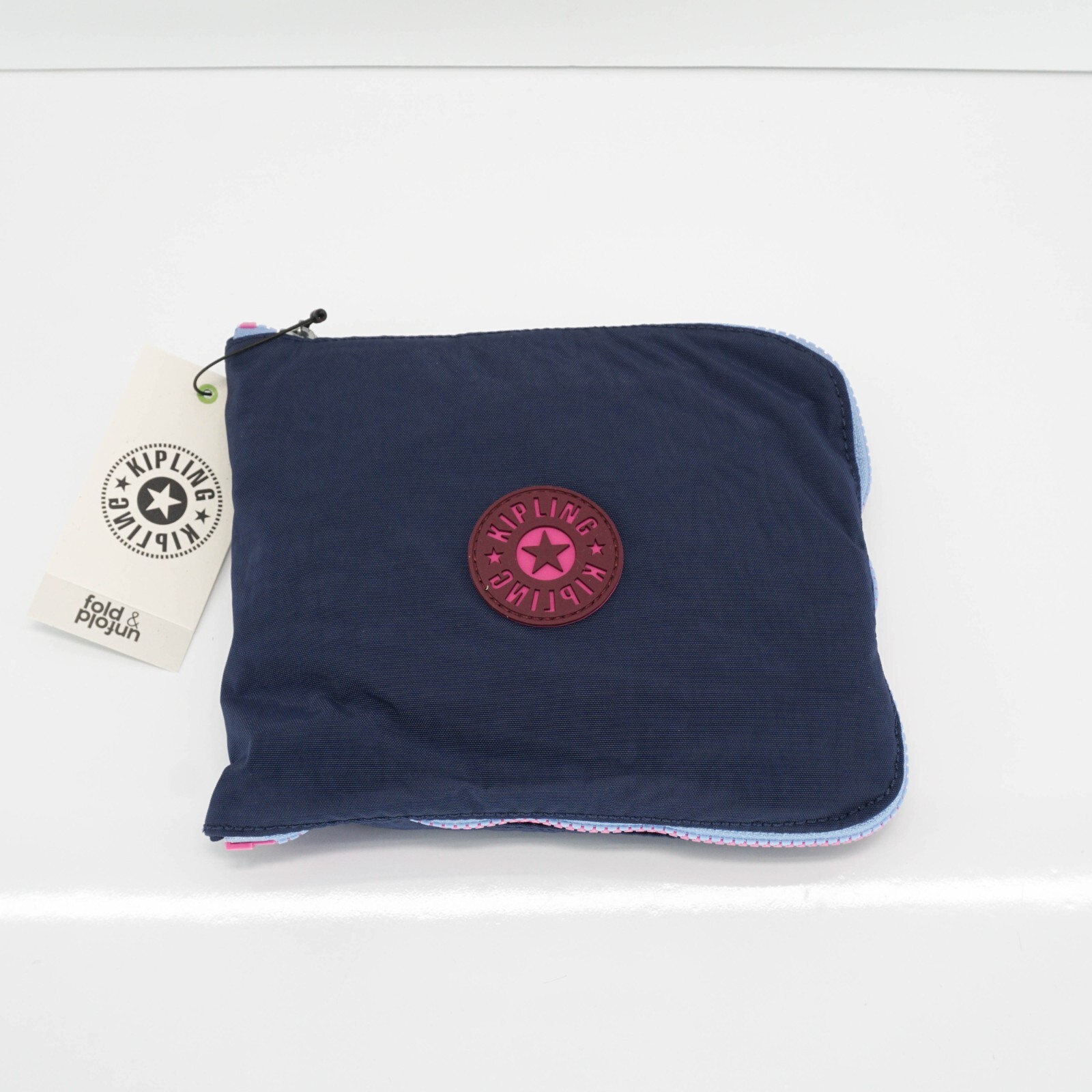 Kipling Davian Packable Large Tote Bag Travel Grocery KI9102 Mod Navy $69 NWT | eBay