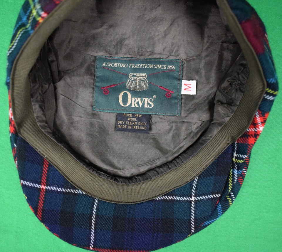 "Orvis Patch Tartan Wool Cap Made In Ireland" Sz M | eBay