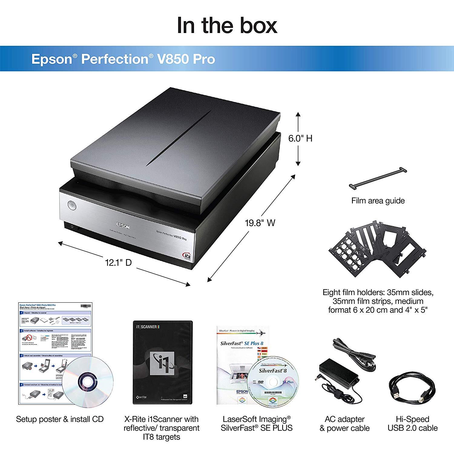 *RFB* Epson Perfection V850 Pro Flatbed Professional A4 Color Photo ...