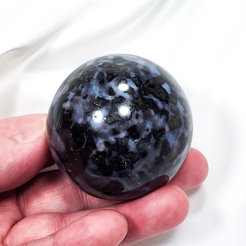 2.0 inch (50mm) Indigo Gabbro Sphere Purple & Black Crystal Ball | eBay