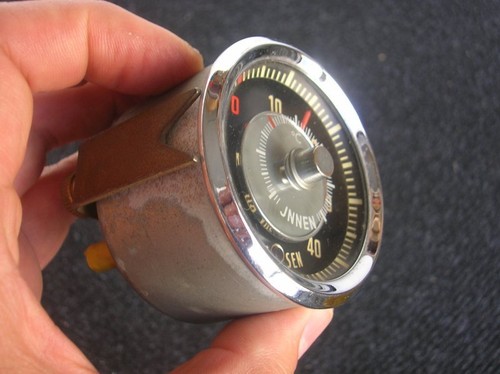 MOTOMETER INSIDE OUTSIDE THERMOMETER GAUGE MOTO METER THERMO PORSCHE ...