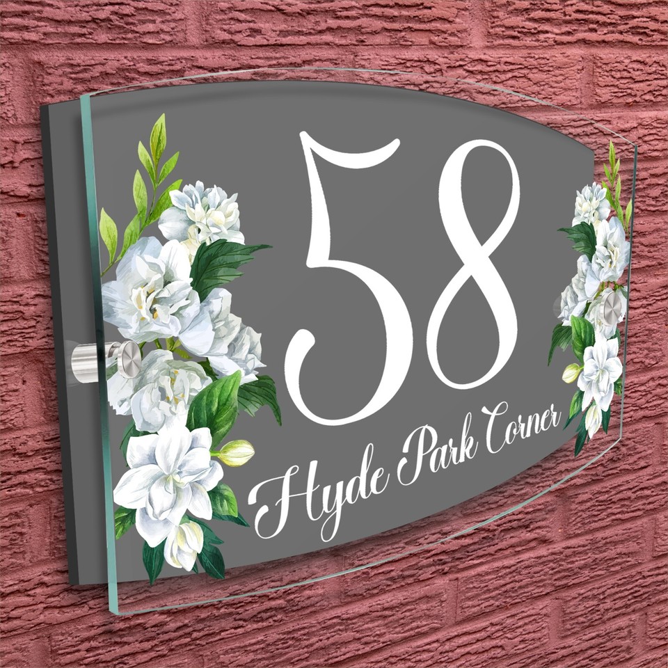 House Number Plaques Personalised Door Numbers Door Signs Custom Number ...