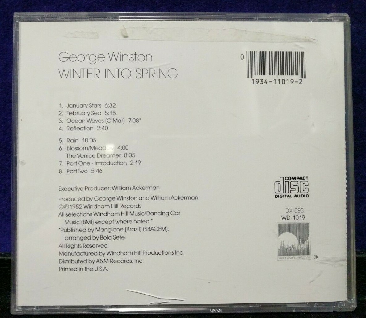 Preowned George Winston Winter Into Spring Piano Solos CD M13-ZZ | eBay