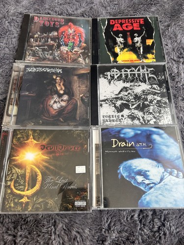 Lot Of 6 Death Metal Cds dangerous toys depressive age drain STH dead ...