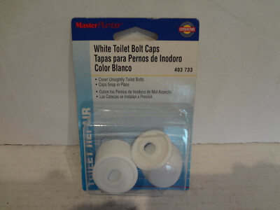 Master Plumber Toilet Repair White Toilet Bolt Caps 403 733 | eBay