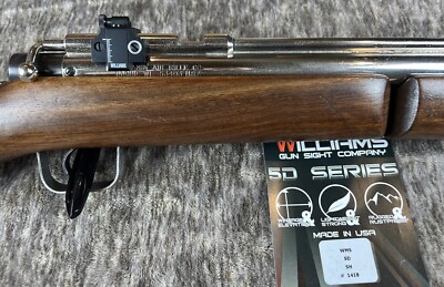 Vtg Benjamin Model 397P .177 Pellet Rifle Nickel Finish w/ Williams ...