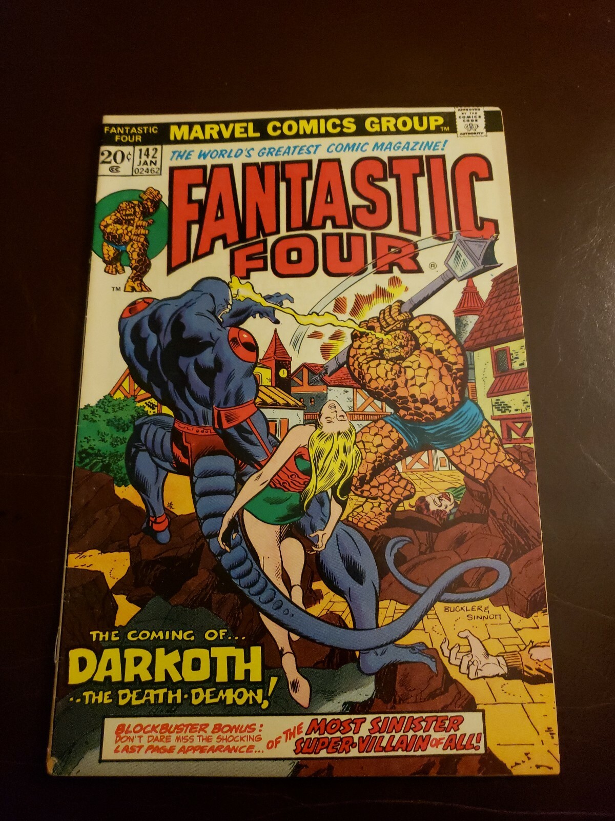Fantastic Four #142 VF 1st Appearance of Darkoth the Demon Marvel ...