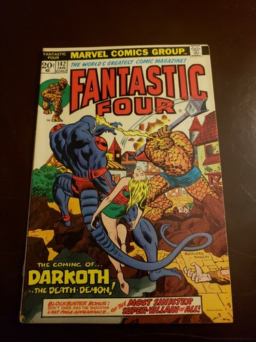 Fantastic Four #142 VF 1st Appearance of Darkoth the Demon Marvel ...
