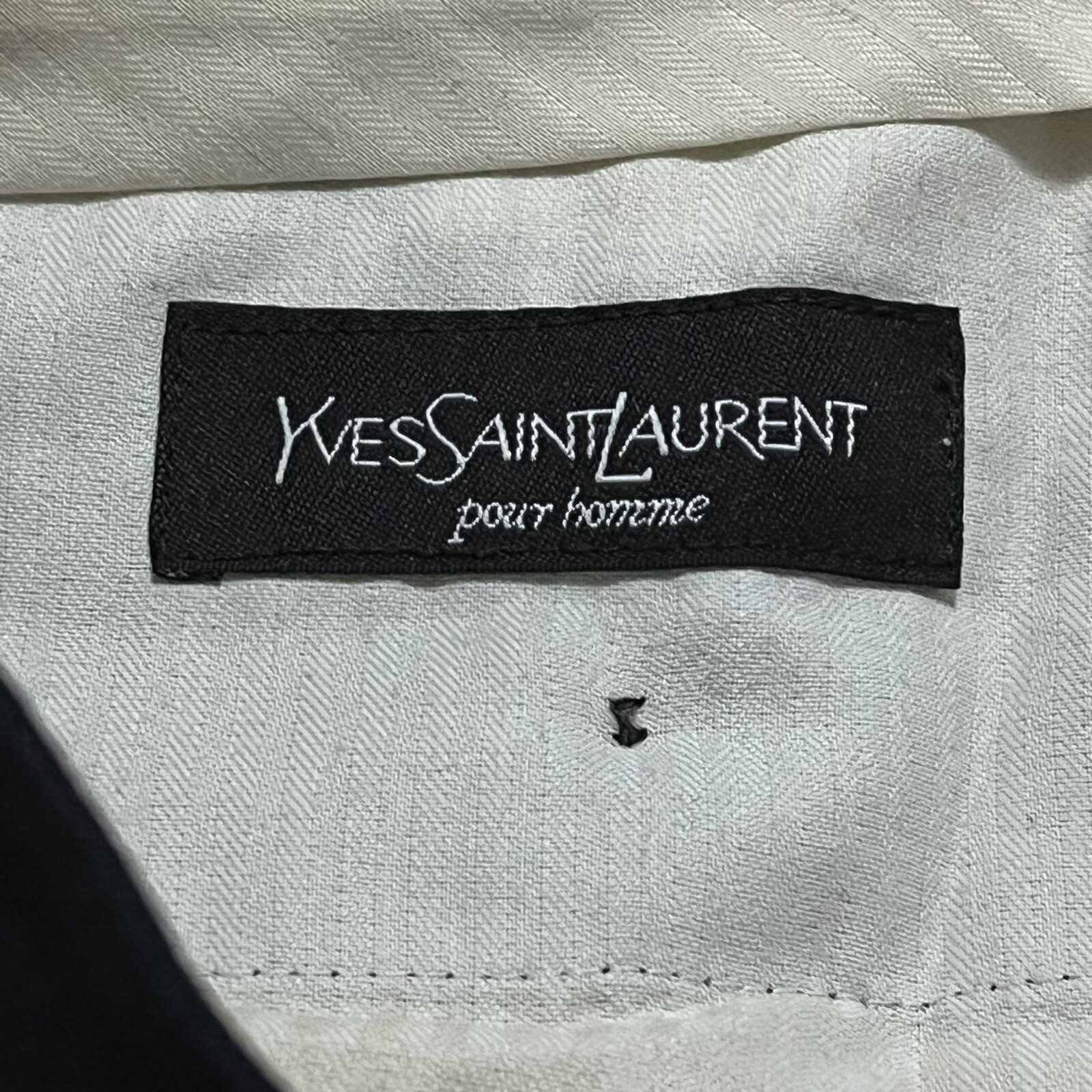 YSL Yves Saint Laurent Pour Homme Pleated Wool Pants … - Gem