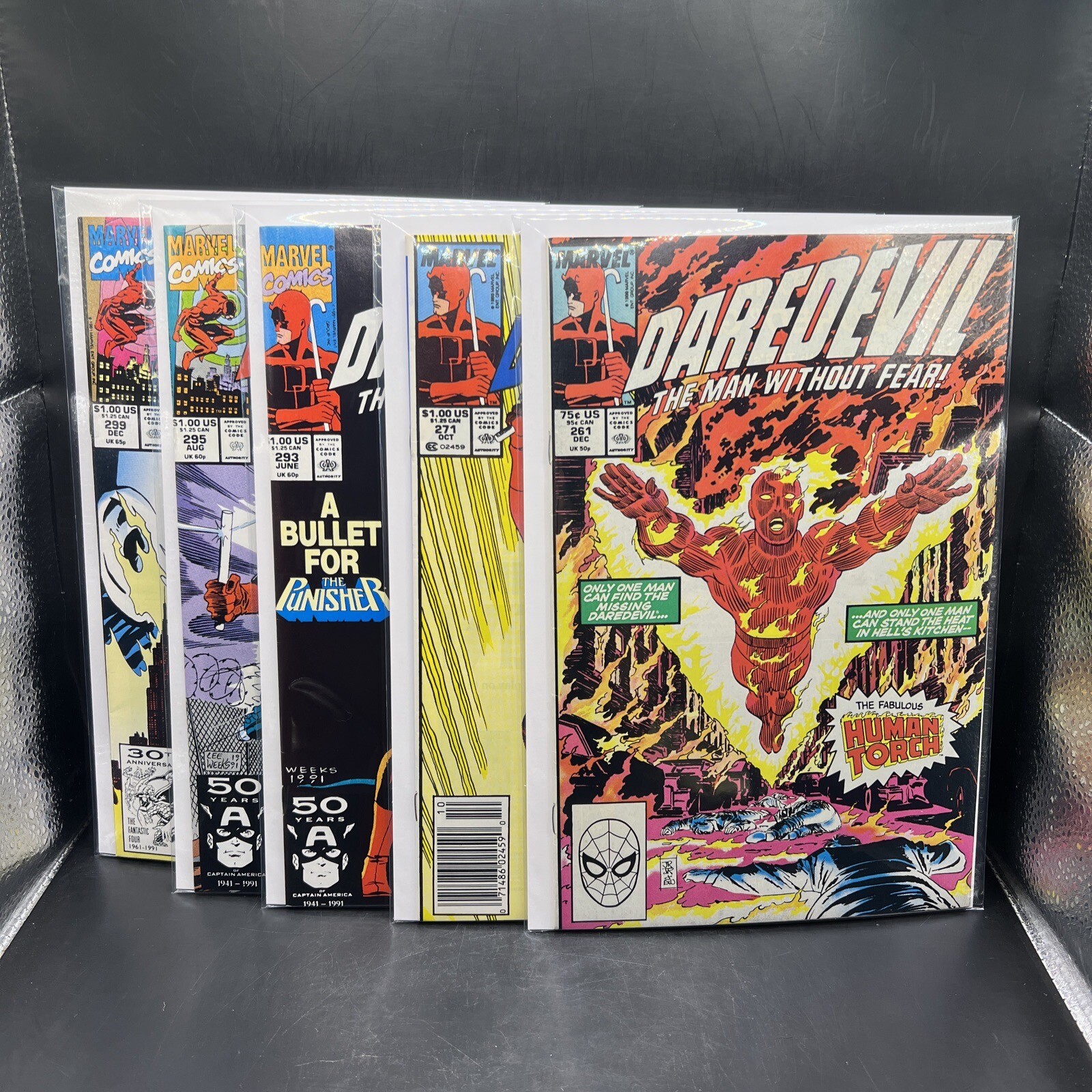 Daredevil Comic Lot Of (5) #’s 261, 271, 293 295 & 299 Marvel Comics ...