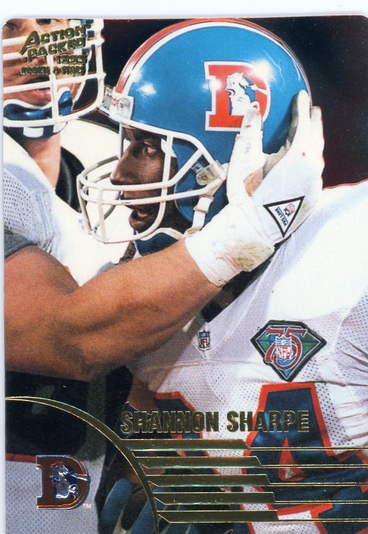 1995 Action Packed Rookies & Stars #31 Shannon Sharpe Stargazers Denver ...