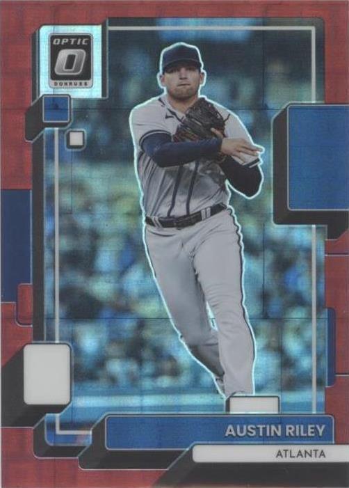 2022 Panini Donruss Optic - Austin Riley #147 Red Pandora Prizm /99 for ...