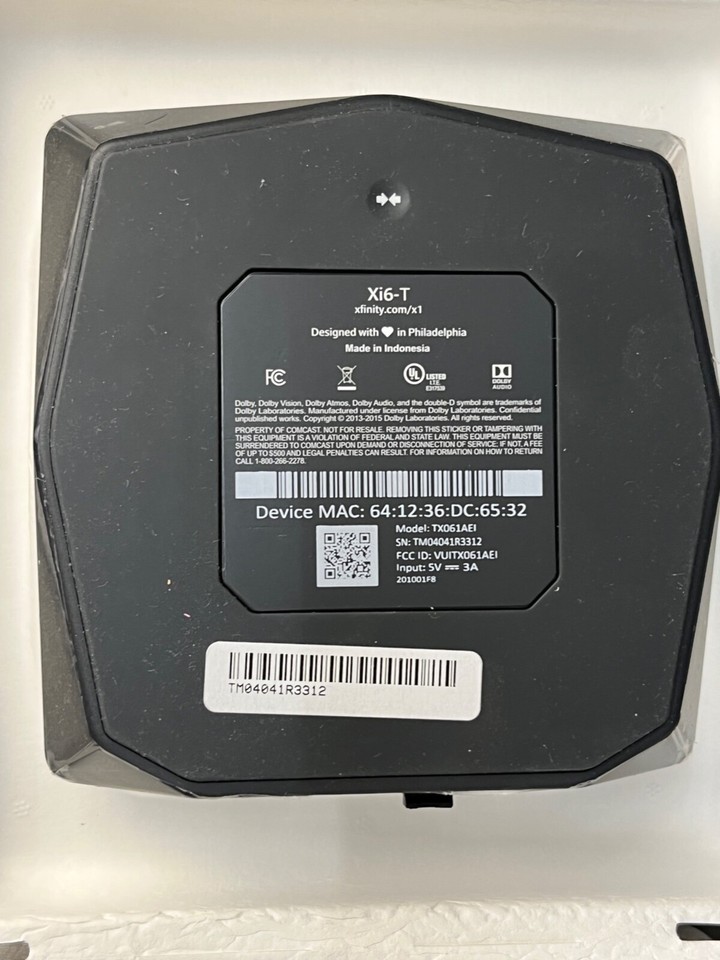 NEW Comcast Xfinity Xi6-T Flex TV Streaming Box 4K with "VOICE" Remote ...