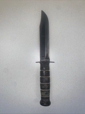 Vintage Valor J418 Japan Survival Fighting Stacked Leather Handle Read ...