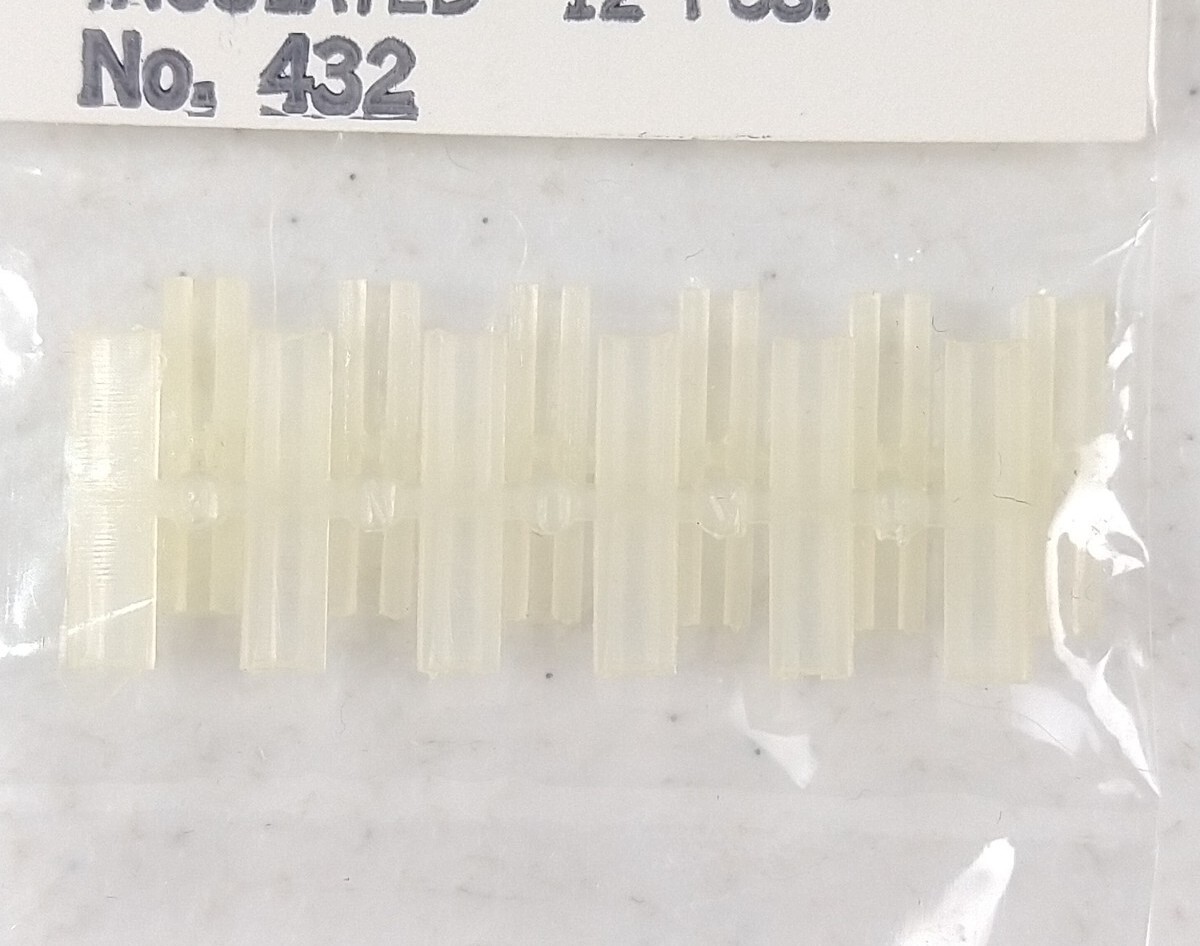 Rail Joiners 12 Pcs. Perfect #432 NOS Model Trains/Cars Parts Insulated ...