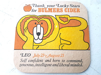 Vintage BULMERS - Strongbow Cider - Leo ... Cat No'96 Beer mat ...
