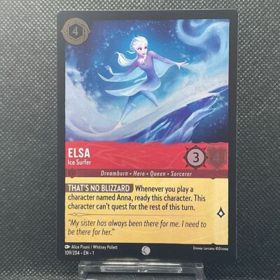 Disney Lorcana Elsa - Ice Surfer #109/204 FOIL The First Chapter | eBay