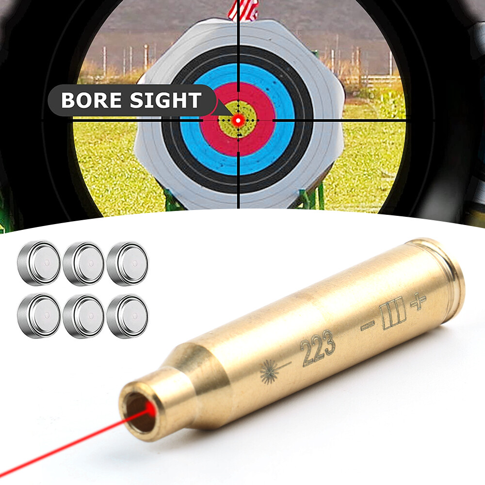 223REM 5.56 Cartridge Red Laser Boresighter Hunting Bore Sighter Sight ...