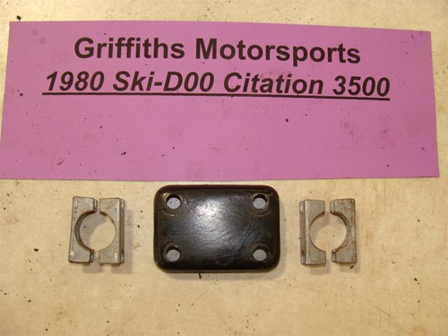 1980 SKI-DOO 3500 Citation 277 oem handlebar bar clamps cover plate ...