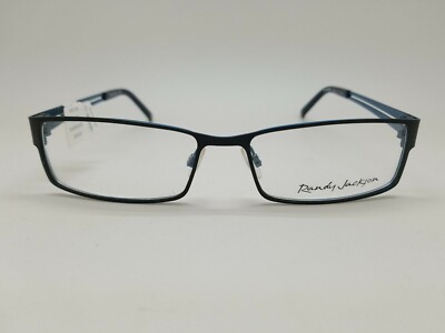 1 Unit NEW Randy Jackson 1015 Black/Blue Eyeglasses Frames 55-16-145 ...