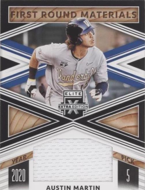 2020 Panini Elite Extra Edition - First Round Materials Austin Martin # ...